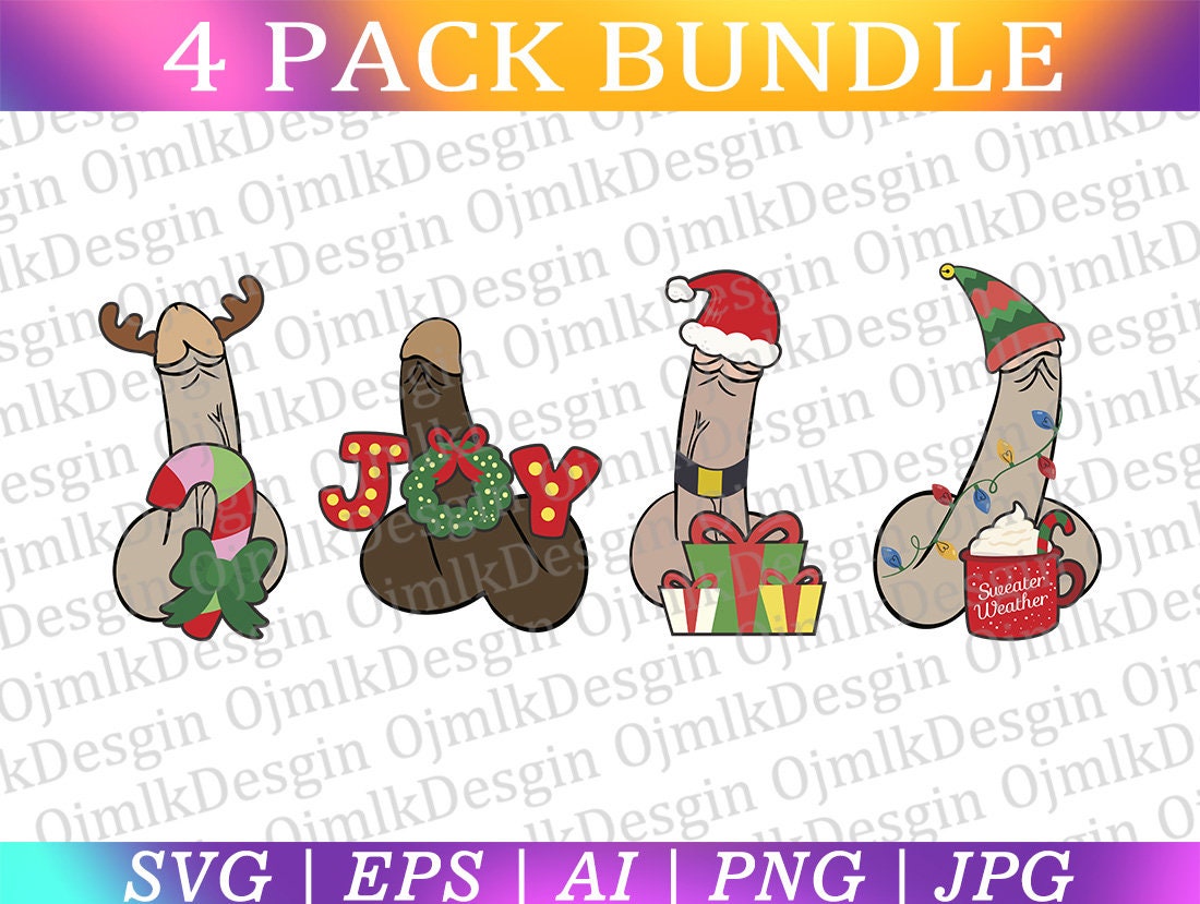 Penis Svg Dick Svg Funny Penis Pattern Svg Christmas Penis