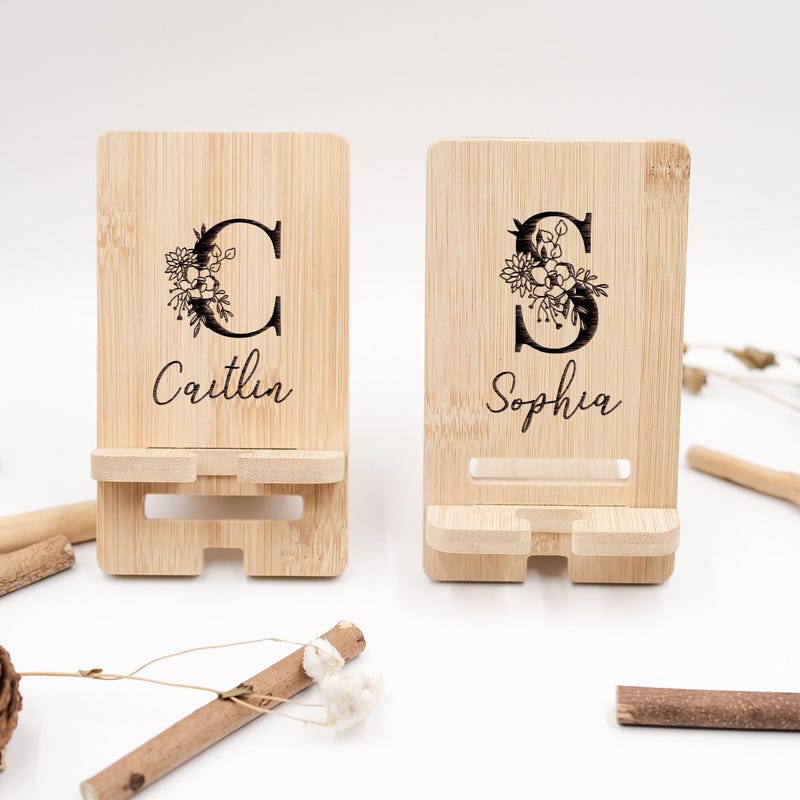 Handmade Wood Phone Stand - Etsy