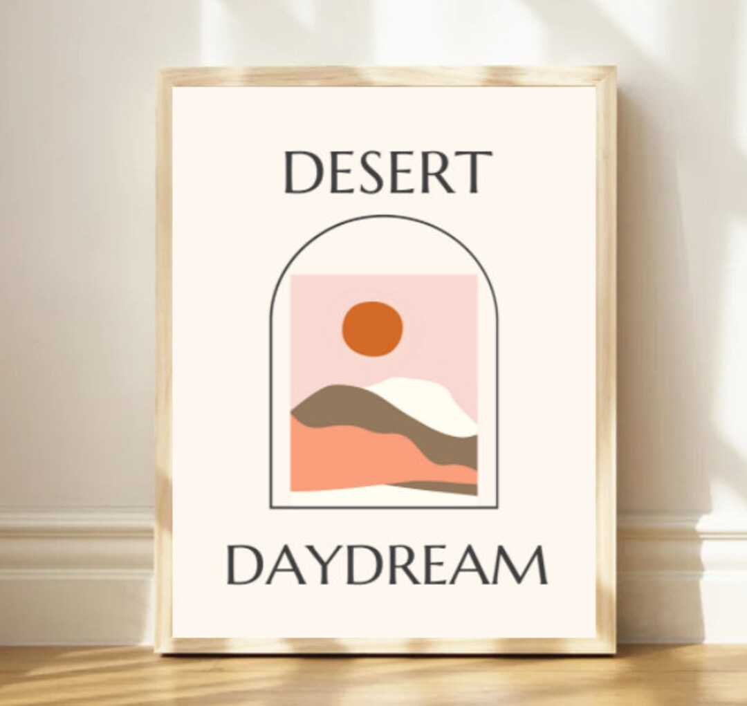 DESERT DAYDREAM // Poster - Etsy