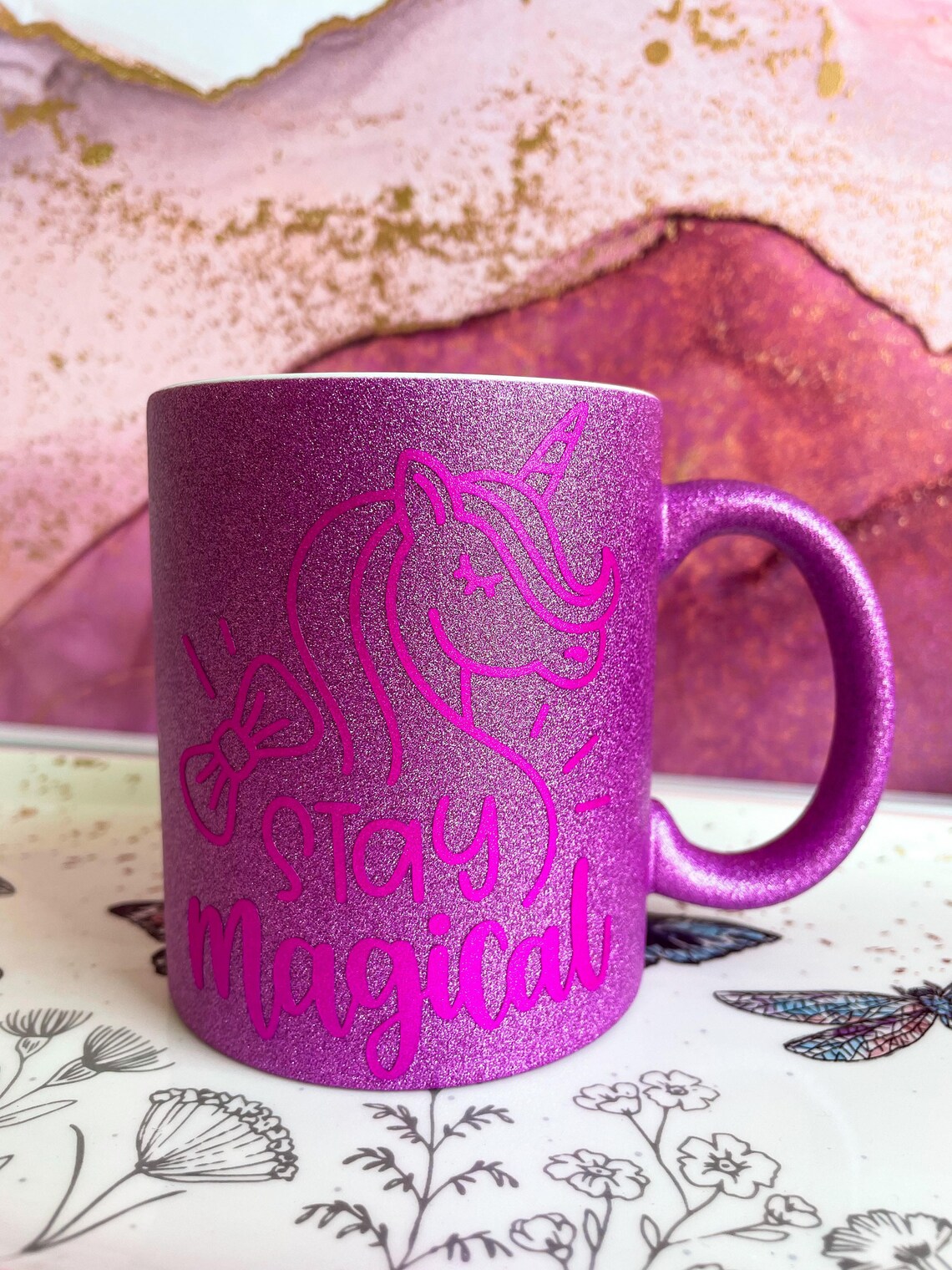 Stay Magical Mug Sparkly Mug Girly Mug Glitter Mug Unicorn Mug - Etsy