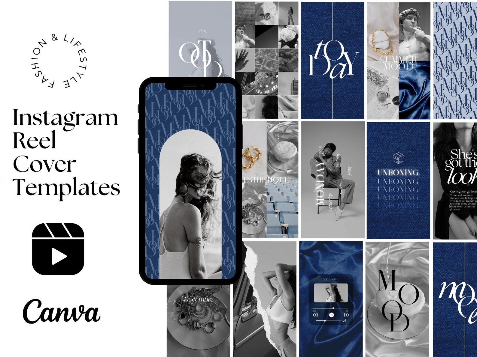 Instagram Reel Templates | Minimal IG Reel Cover Template | Modern IG ...