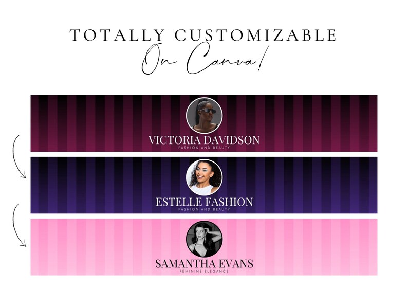 Youtube Banner Templates Youtube Branding Pink Youtube - Etsy