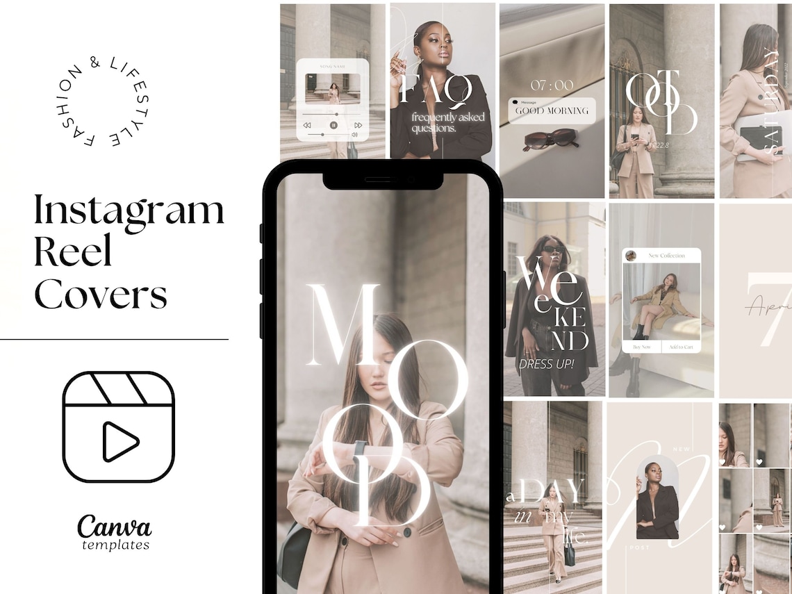 Instagram Reel and Story Templates | Dark Preset Reel Cover Template ...