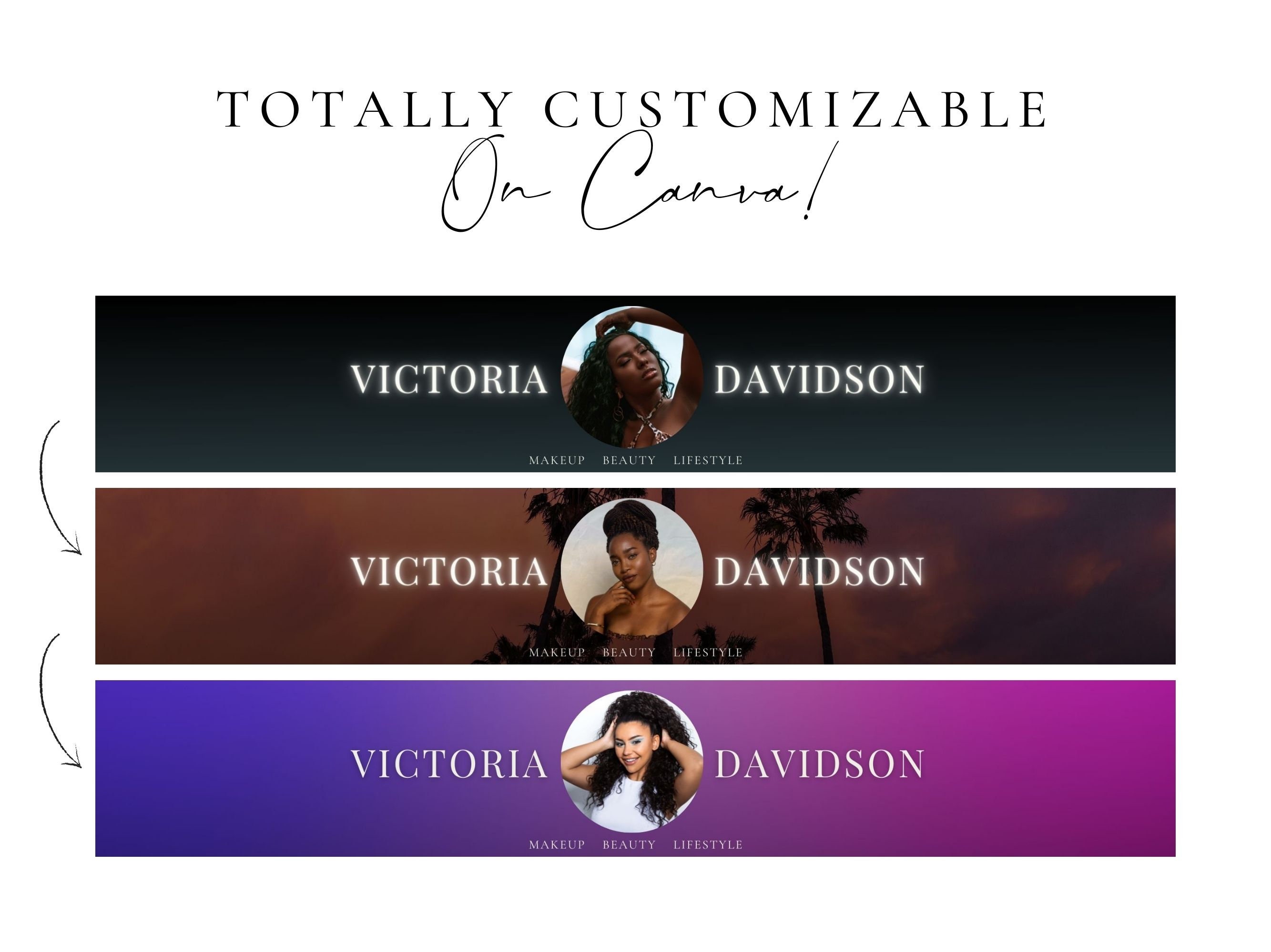 Youtube Banner Templates Youtube Branding Minimal Youtube Banner Dark ...