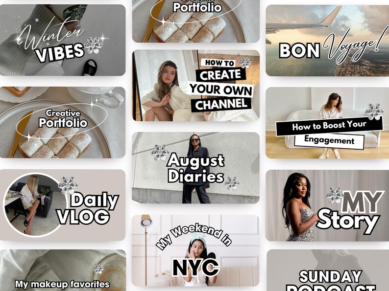 Youtube Video Thumbnail Templates Canva, Minimalist Youtube Thumbnails ...