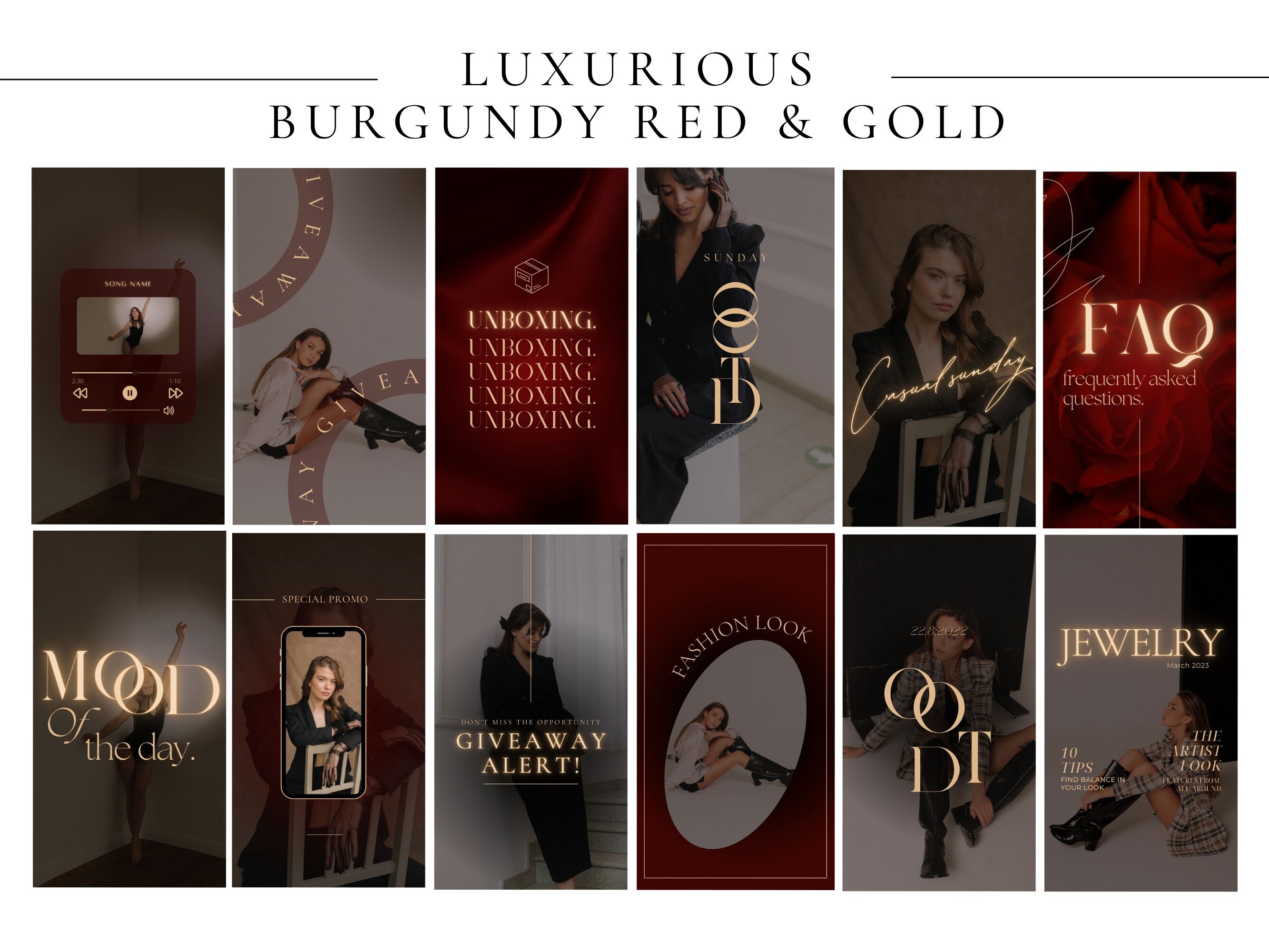 Instagram Reel Templates Minimal IG Reel Cover Template Modern IG Reels ...