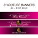 Luxury Youtube Banner Templates – Editable Canva Channel Art for ...