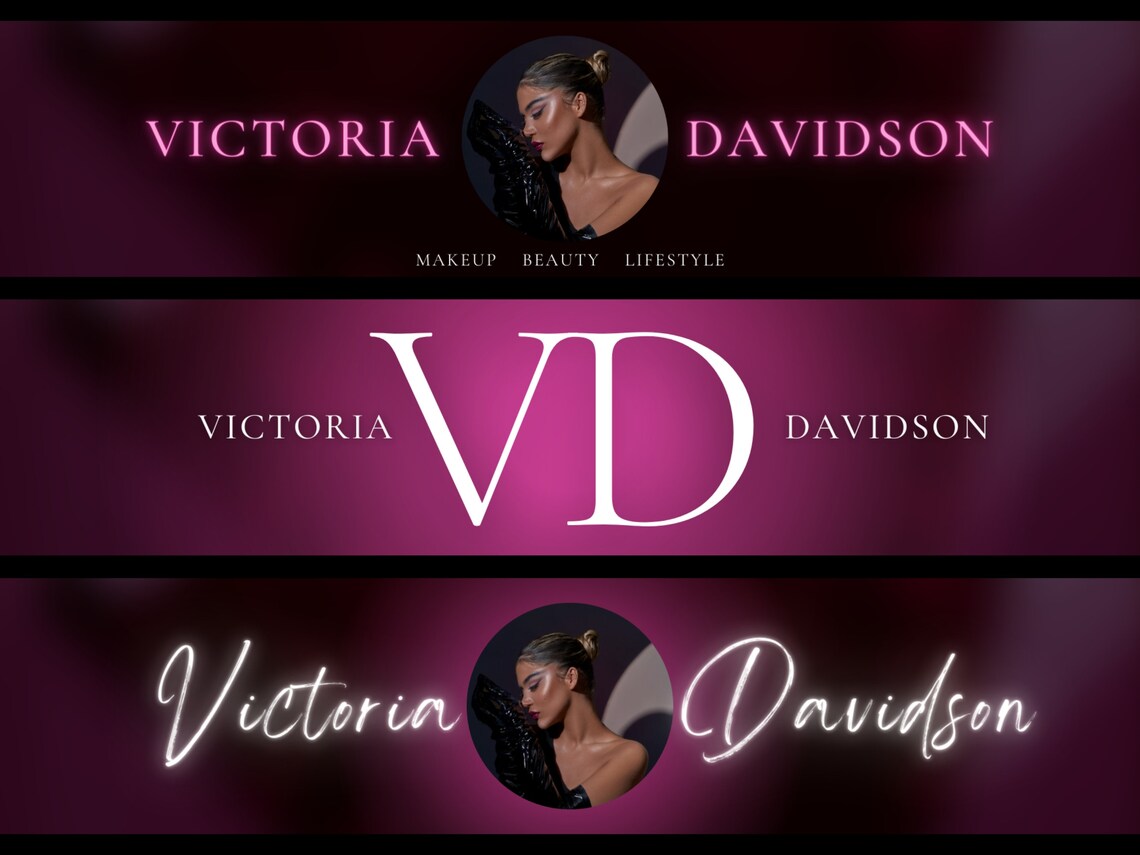Youtube Banner Templates | Youtube Branding | Pink Youtube Banner ...