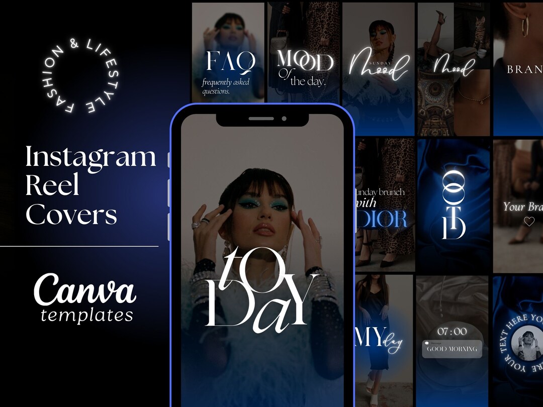 Instagram Reel and Story Templates | Dark Preset Reel Cover Template ...