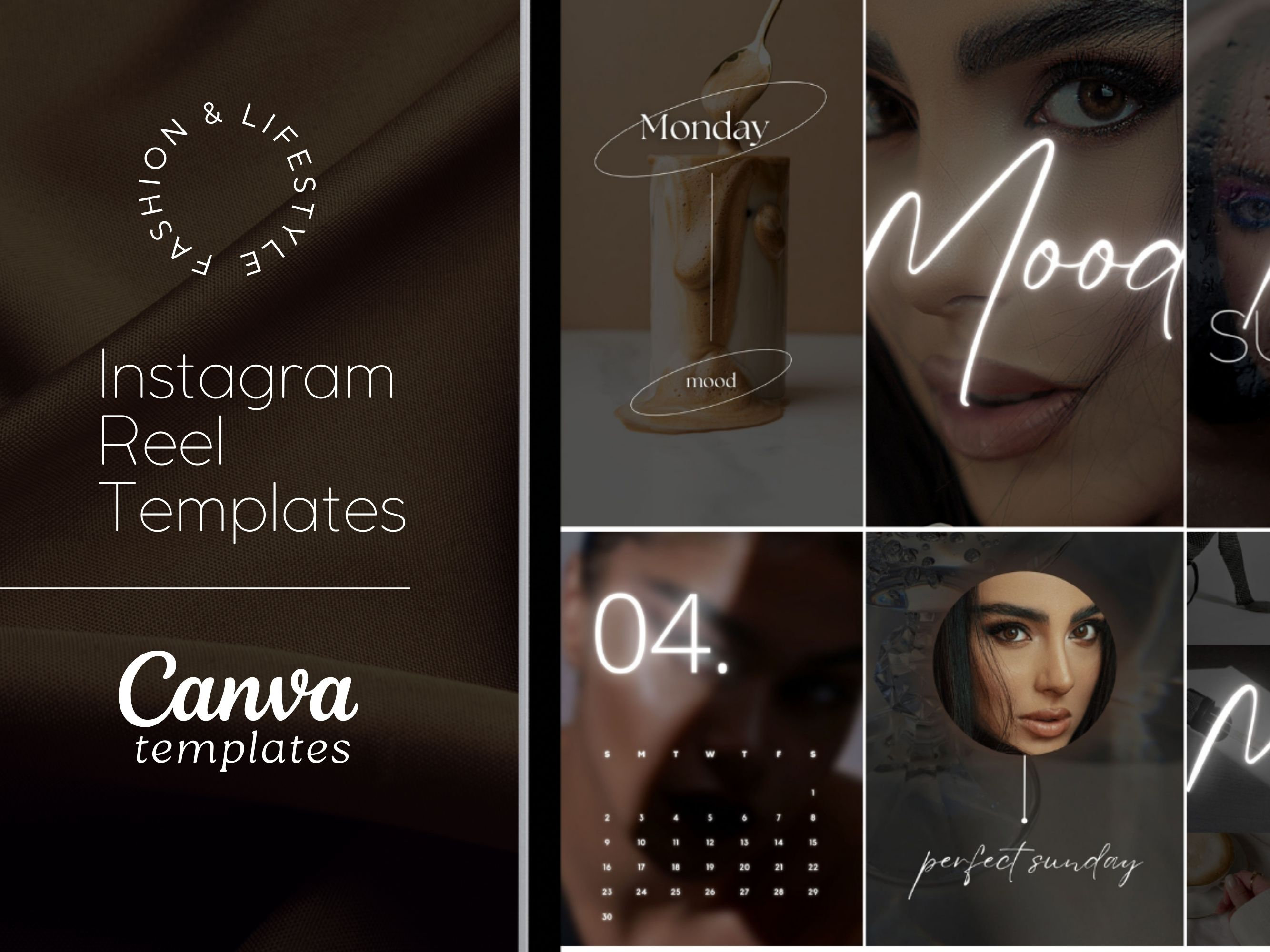 Minimal Instagram Reel Templates Reel Cover Template Modern IG Reels ...