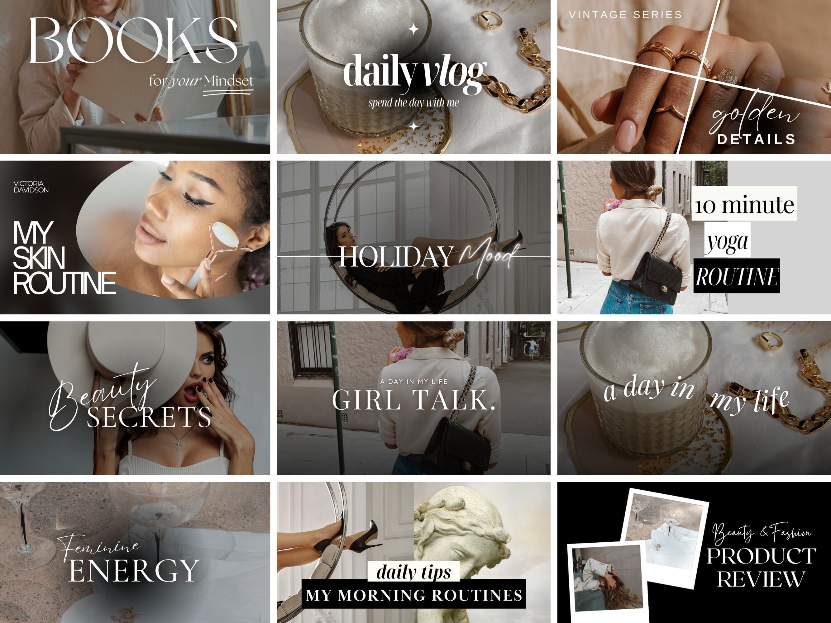 Youtube Thumbnails Youtube Branding Youtube Templates Youtube Brand Kit ...