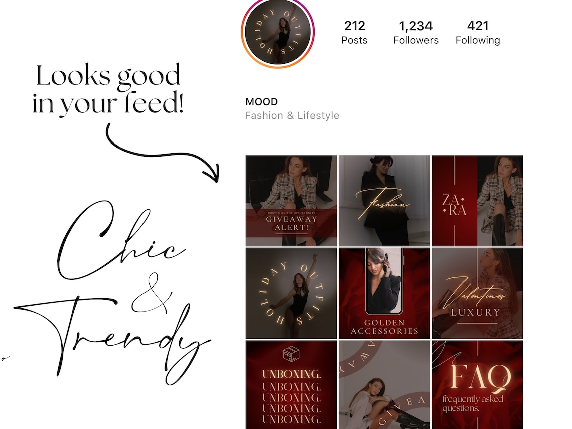 Instagram Reel Templates Minimal IG Reel Cover Template Modern IG Reels ...