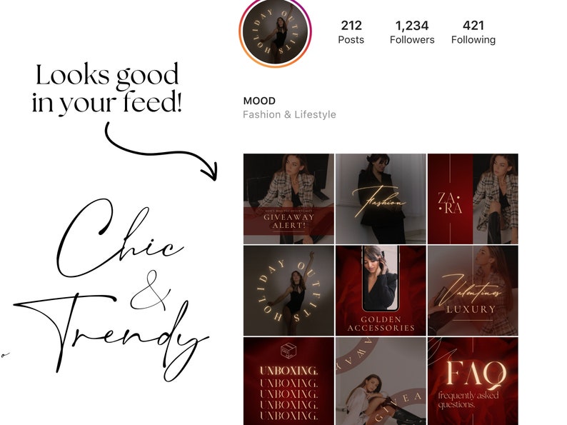 Instagram Reel Templates Minimal IG Reel Cover Template Modern IG Reels ...