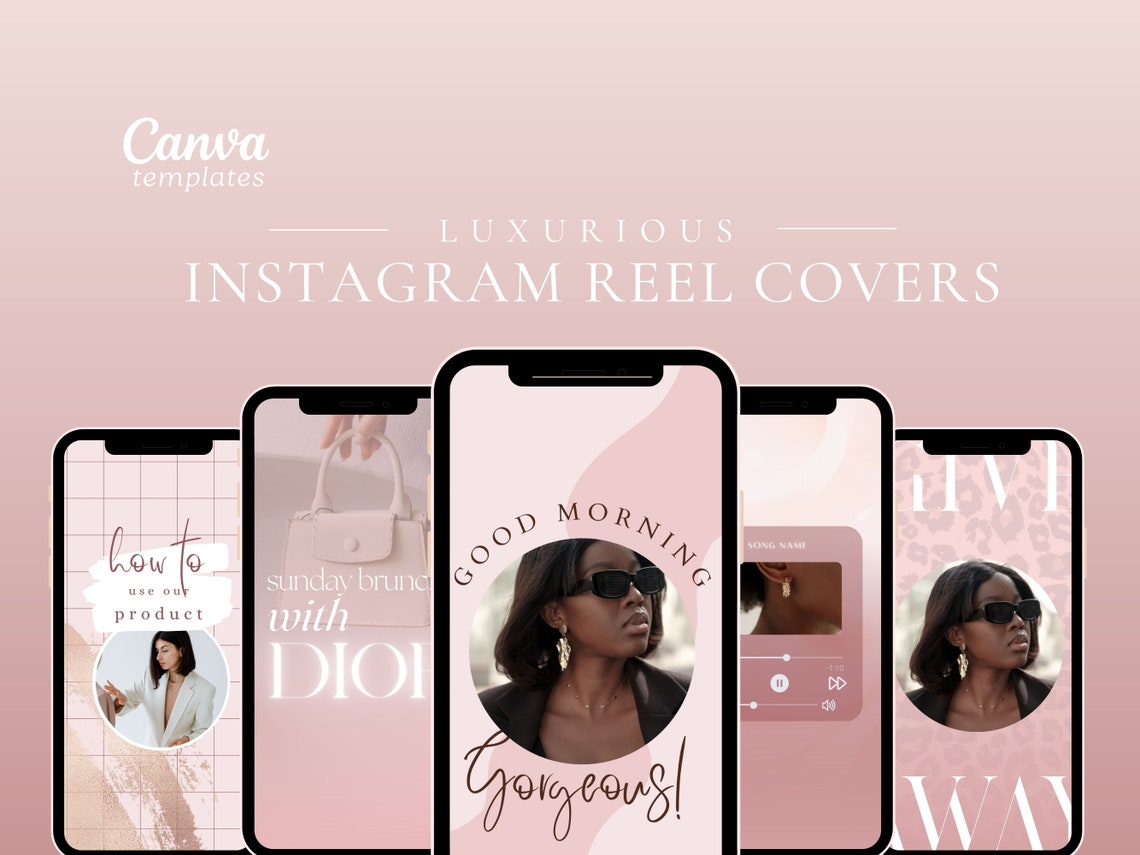 Instagram Reel Templates Minimal Pink Preset Reels Cover - Etsy