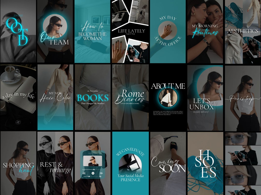 Instagram Reel and Story Templates | Dark IG Reel Cover Template ...