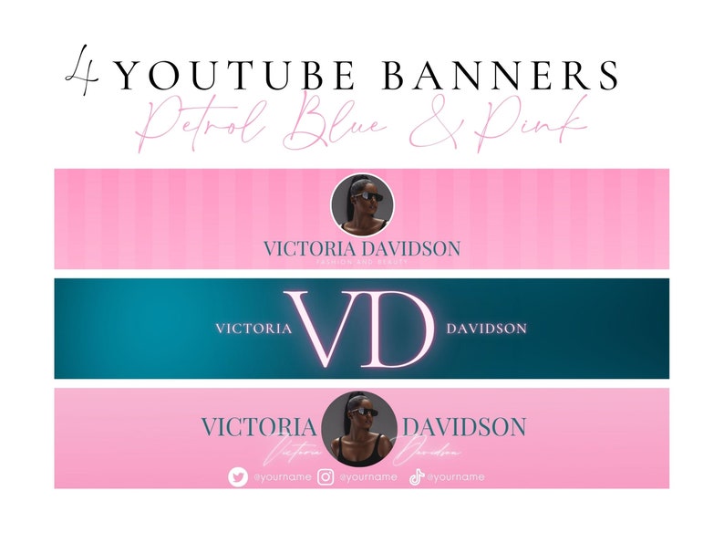 Youtube Banner Youtube Branding Branding Backage Youtube - Etsy