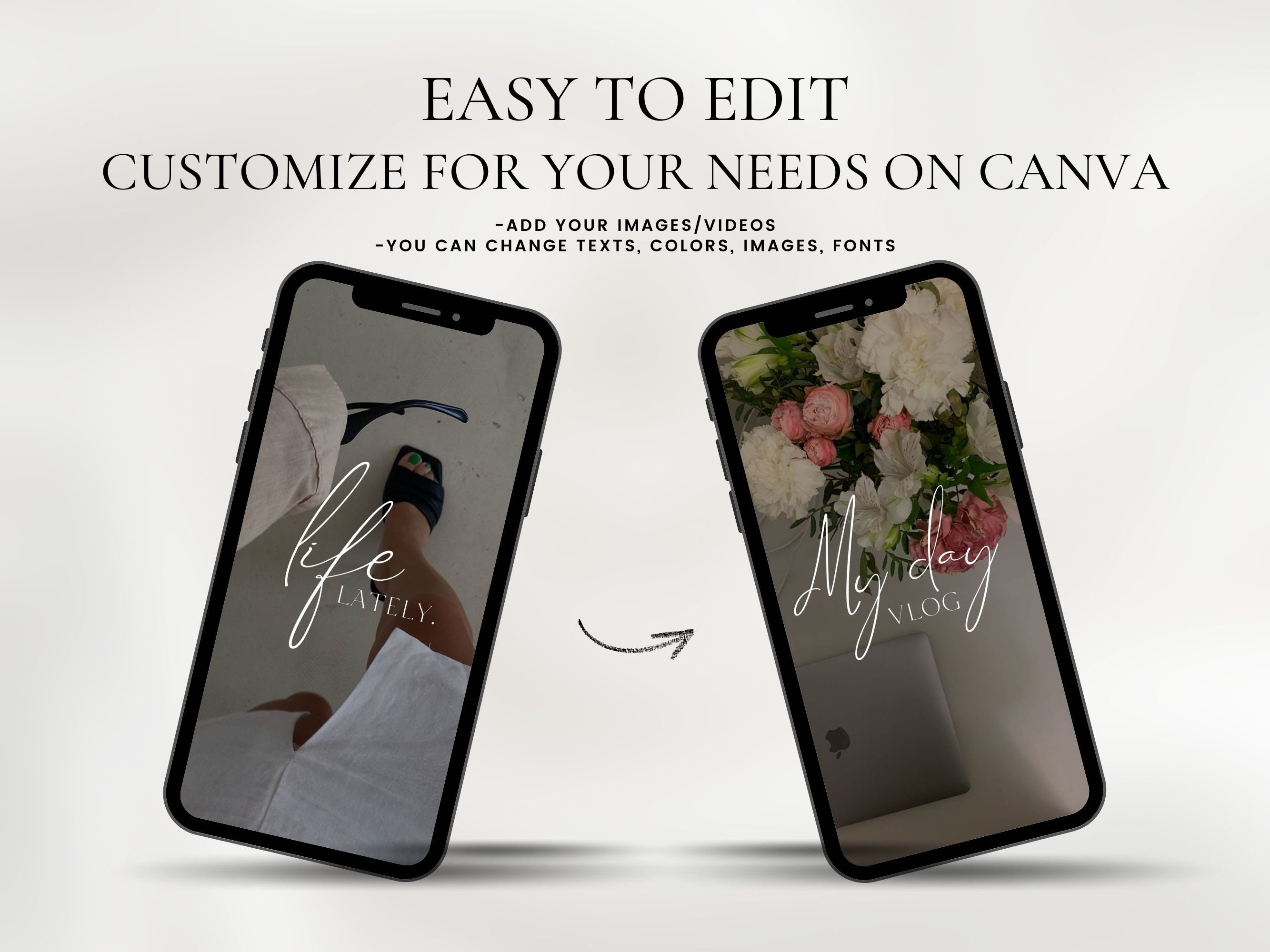 Instagram Reel Cover Templates, Canva Reel Covers, Neutral Reel Covers ...