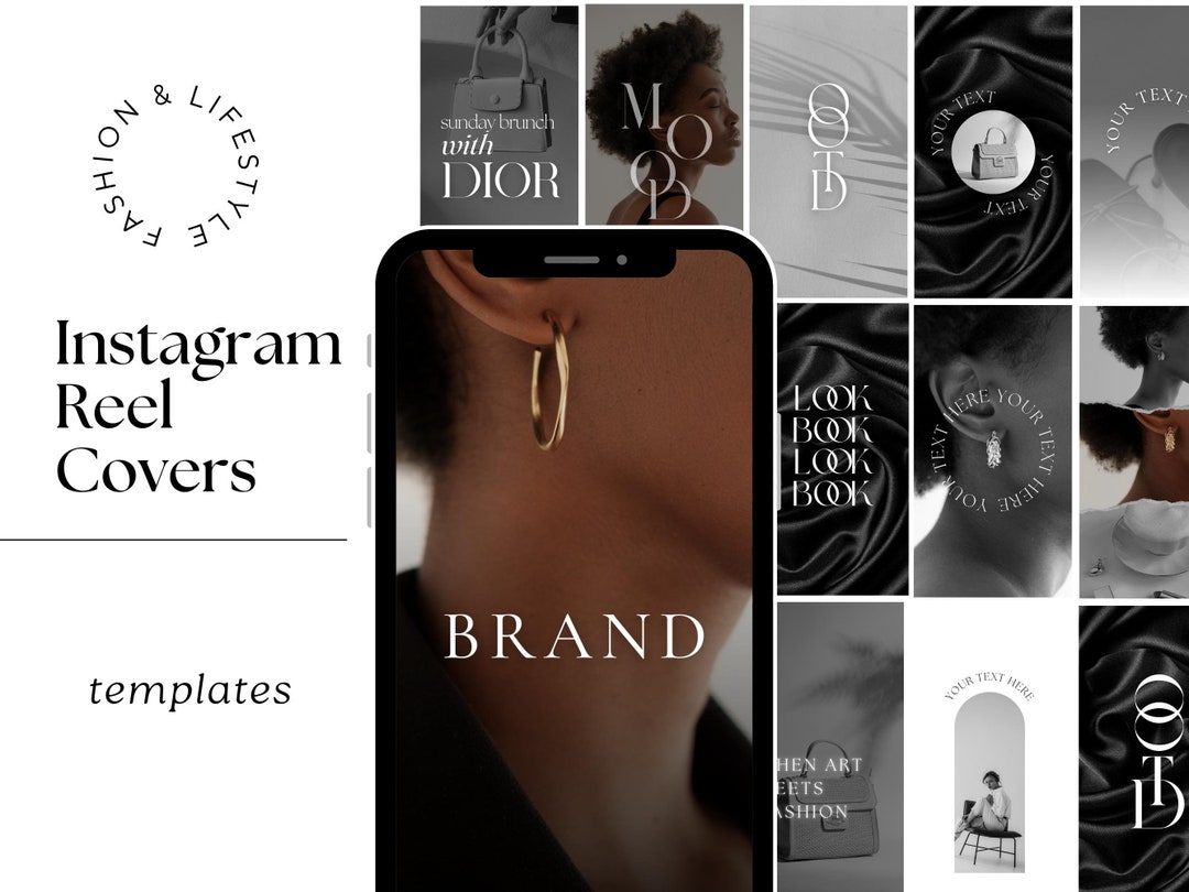 Instagram Reel Templates | Minimal IG Reel Cover Template | Modern IG ...