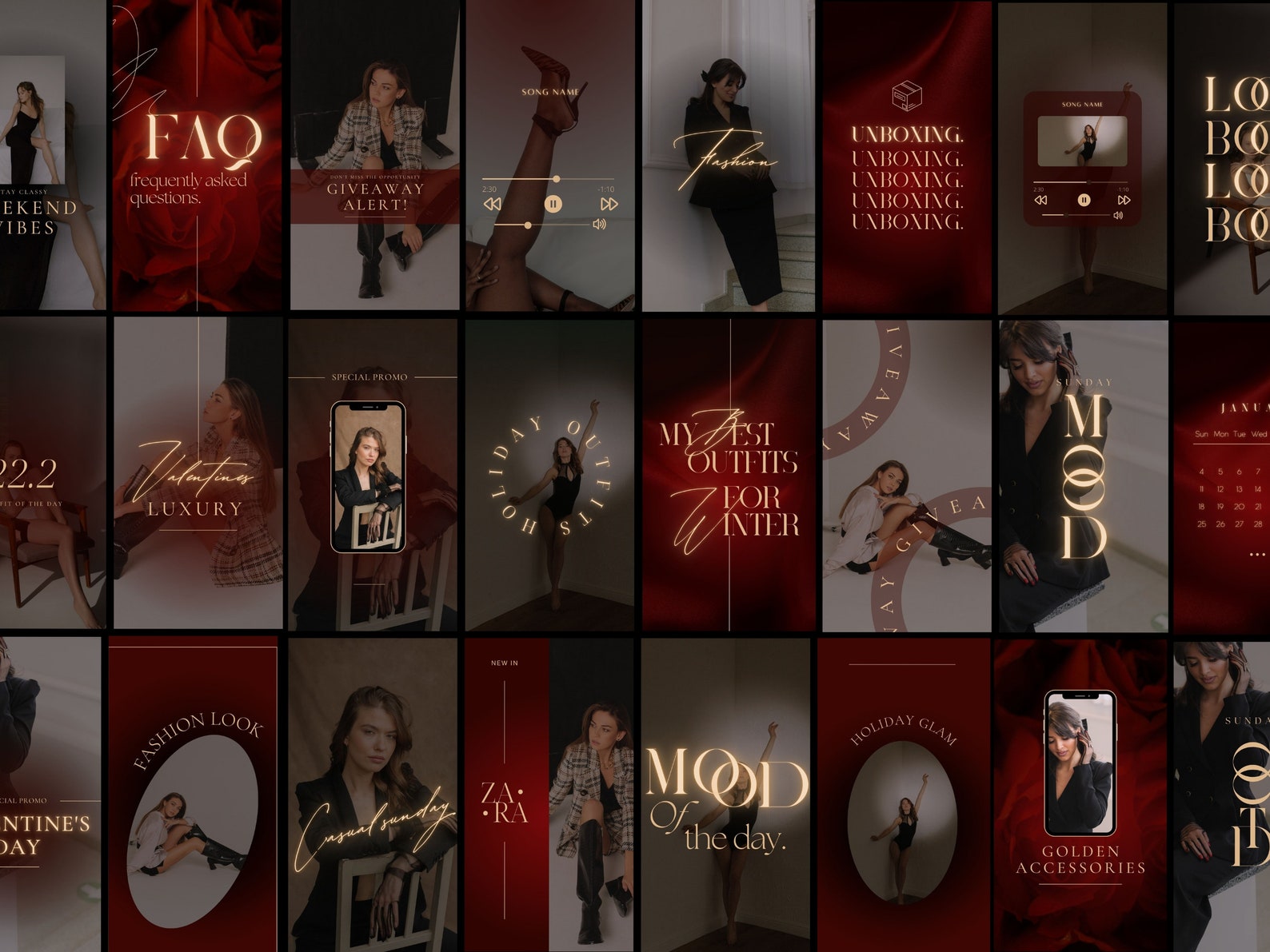 Instagram Reel Templates Minimal IG Reel Cover Template Modern IG Reels ...