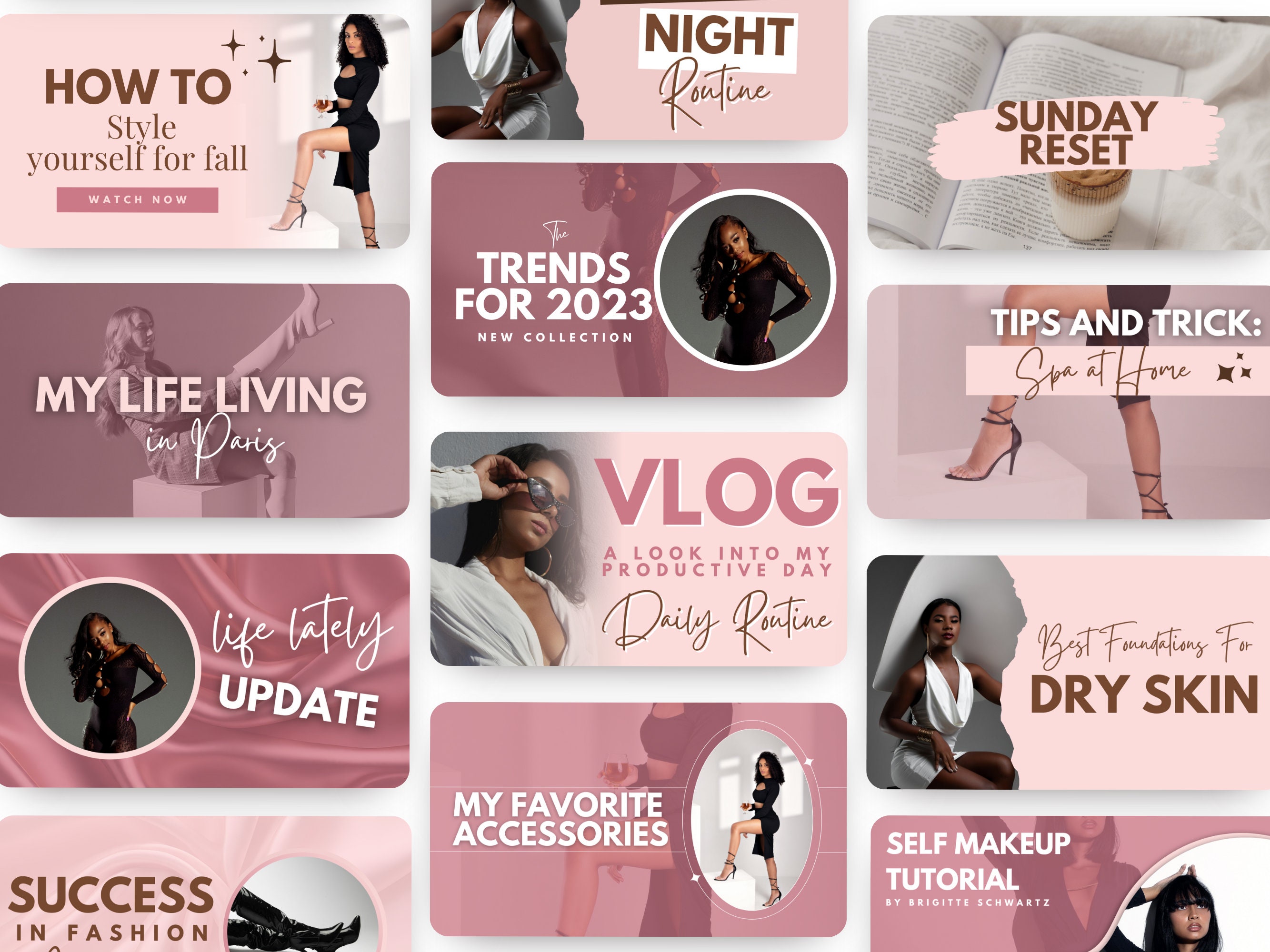 Youtube Thumbnails Aesthetic Thumbnail Youtube Views - Etsy