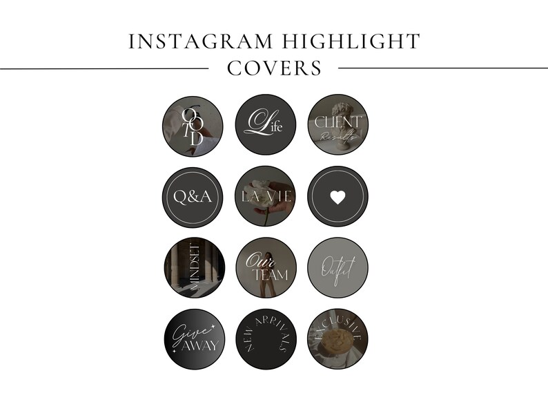 Instagram Highlight Covers | Instagram Highlights | Minimal Instagram ...