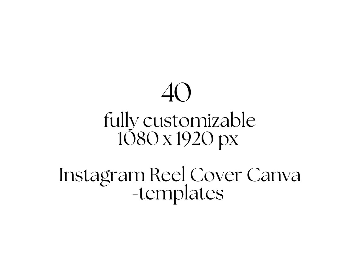 Minimal Instagram Reel Templates | Reel Cover Template | Modern IG ...