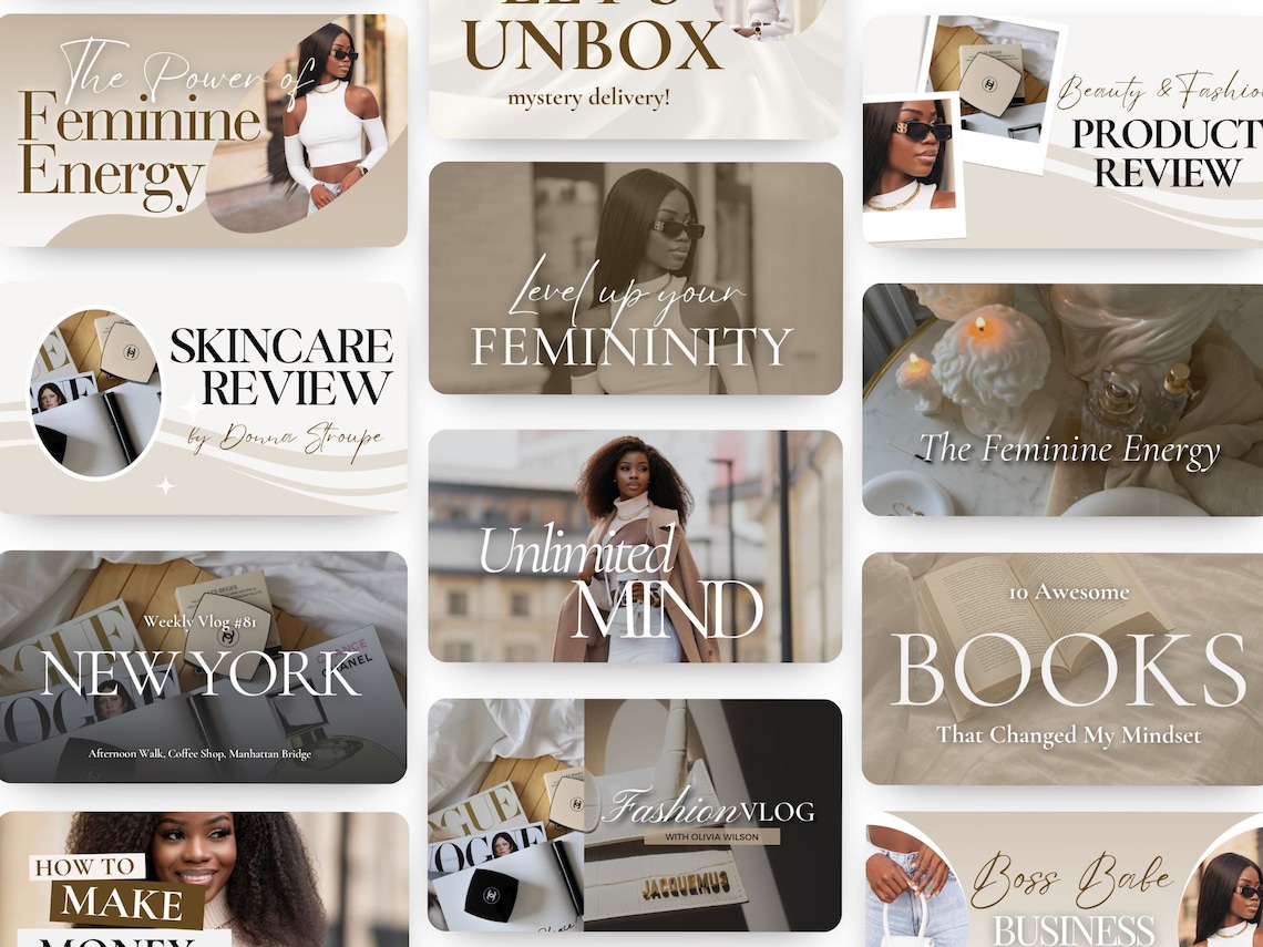 Youtube Thumbnails Aesthetic Thumbnail Youtube Views - Etsy