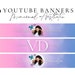 Youtube Banner Templates Youtube Branding Pink Youtube - Etsy
