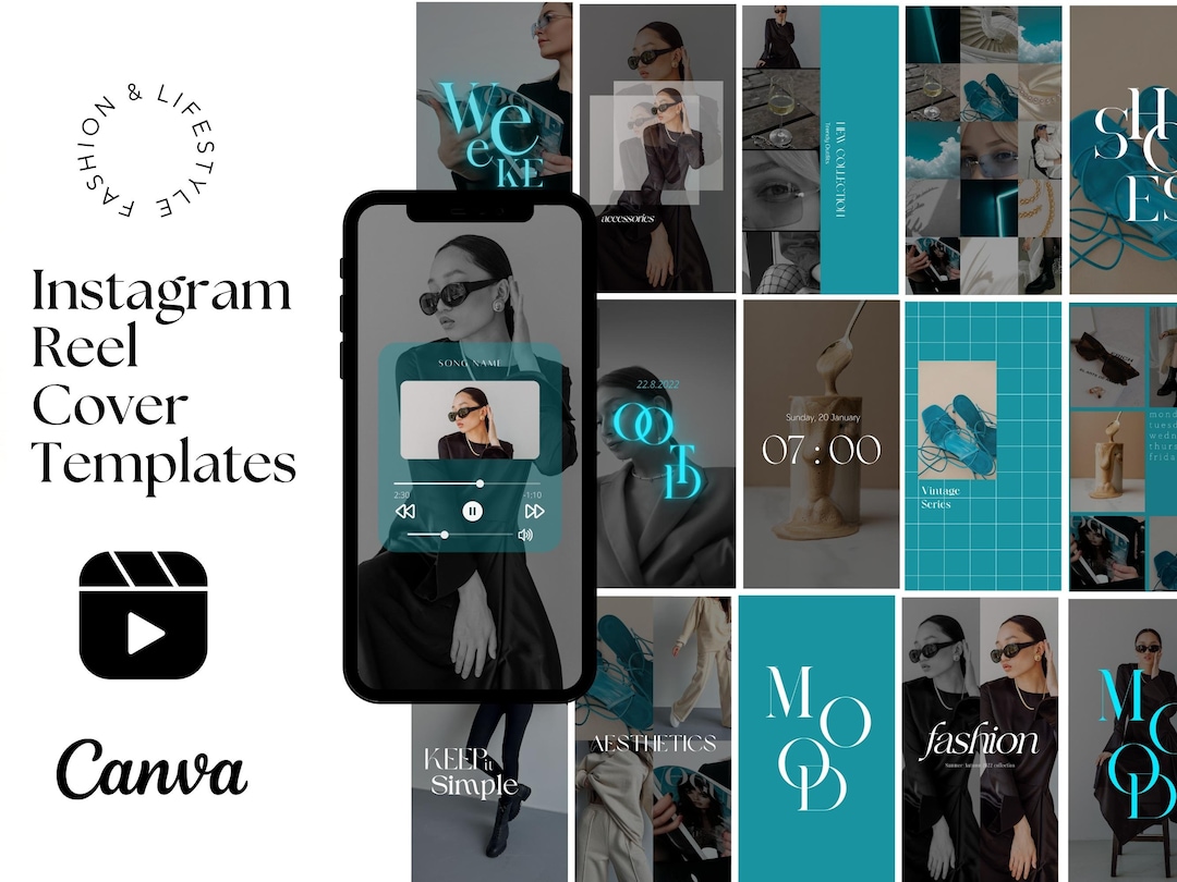 Instagram Reel and Story Templates | Dark IG Reel Cover Template ...