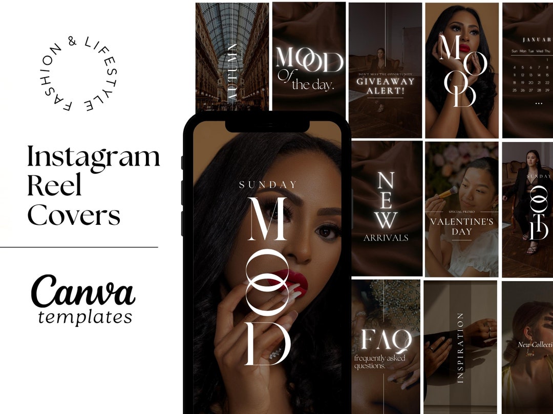 Instagram Reel Templates Minimal IG Reel Cover Template Modern IG Reels ...