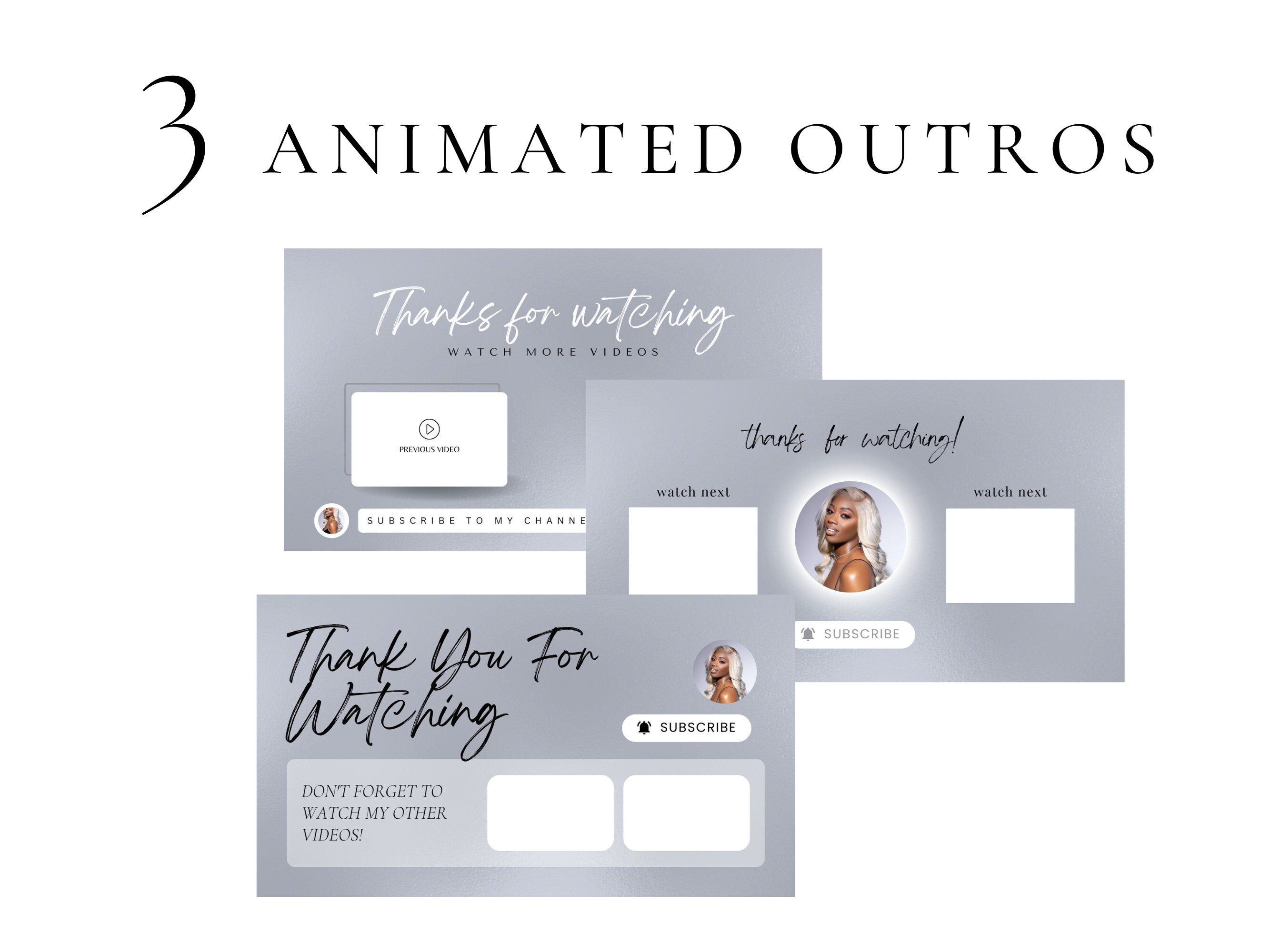 Youtube Branding Kit Minimal Youtube Banner Youtube Thumbnail Youtube ...