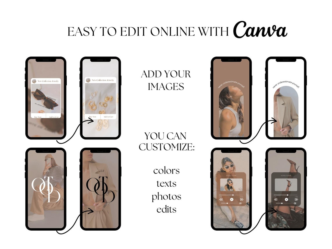 Instagram Reel and Story Templates Brown Preset Reel Cover Template ...