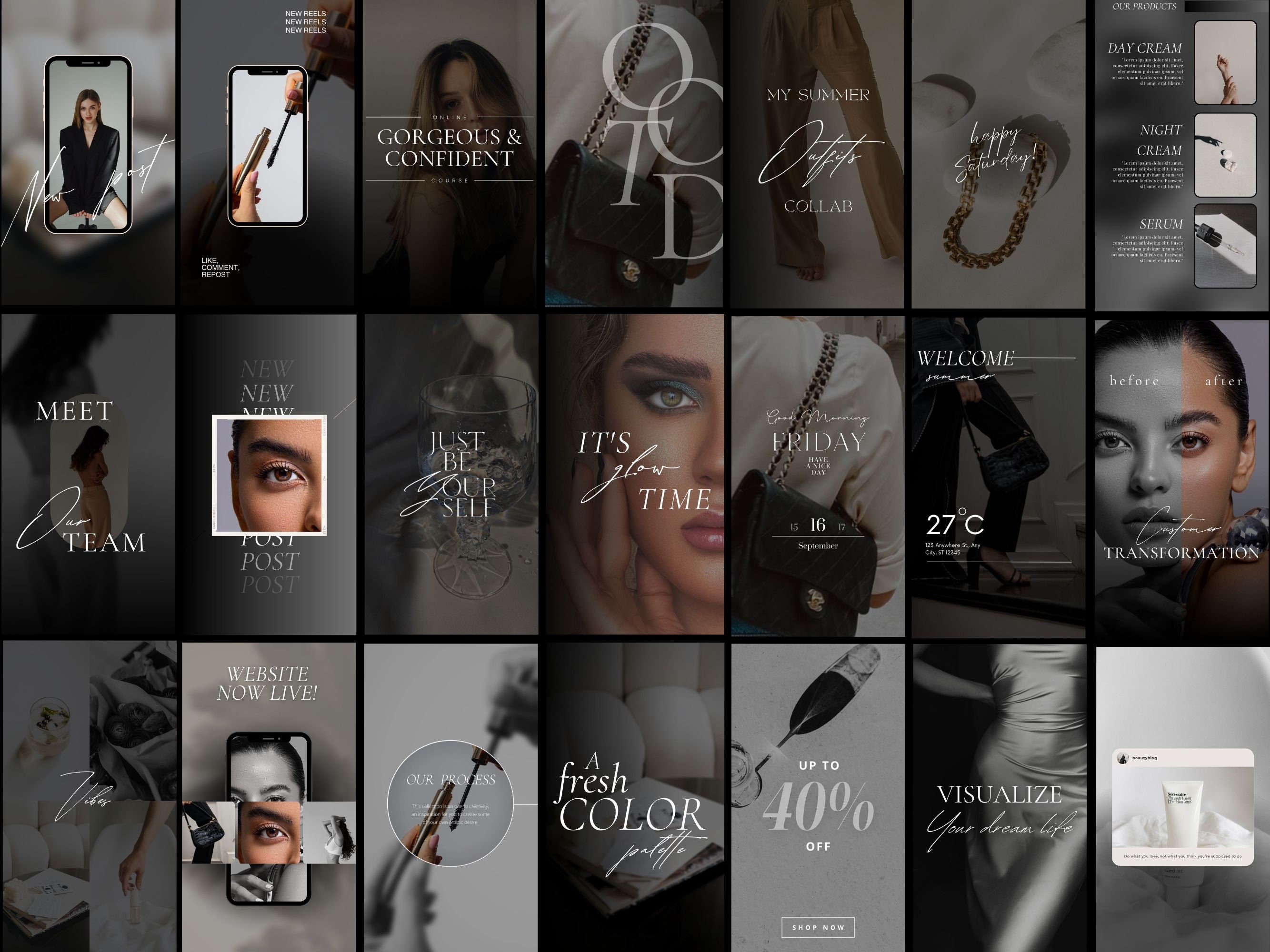 Instagram Template Instagram Reel Cover Esthetician Brand Social Media ...