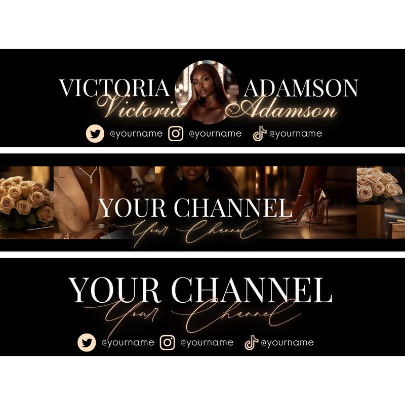 Dark Youtube Banner - Etsy
