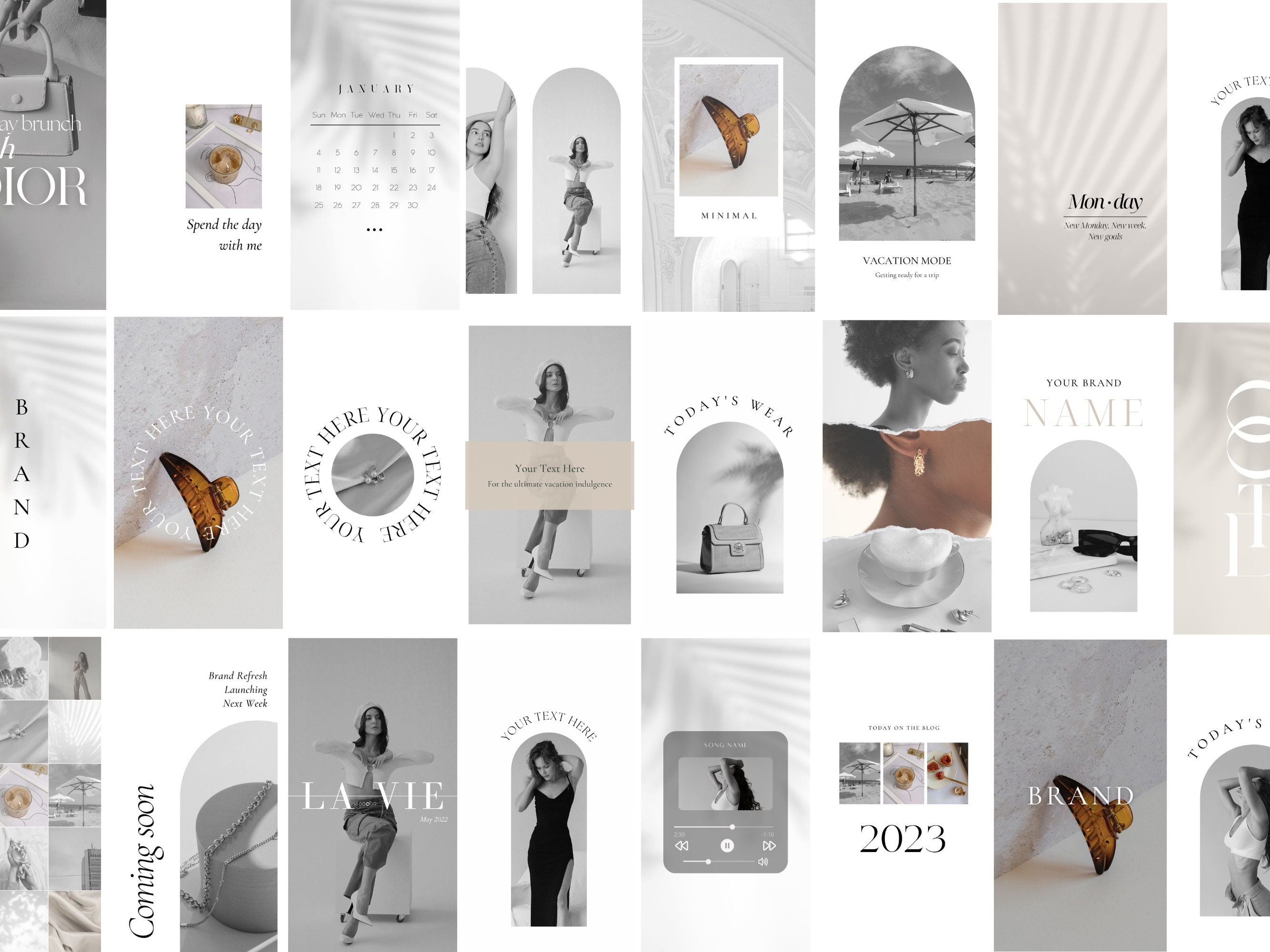 Instagram Reel Templates Minimal IG Reel Cover Template Modern IG Reels ...