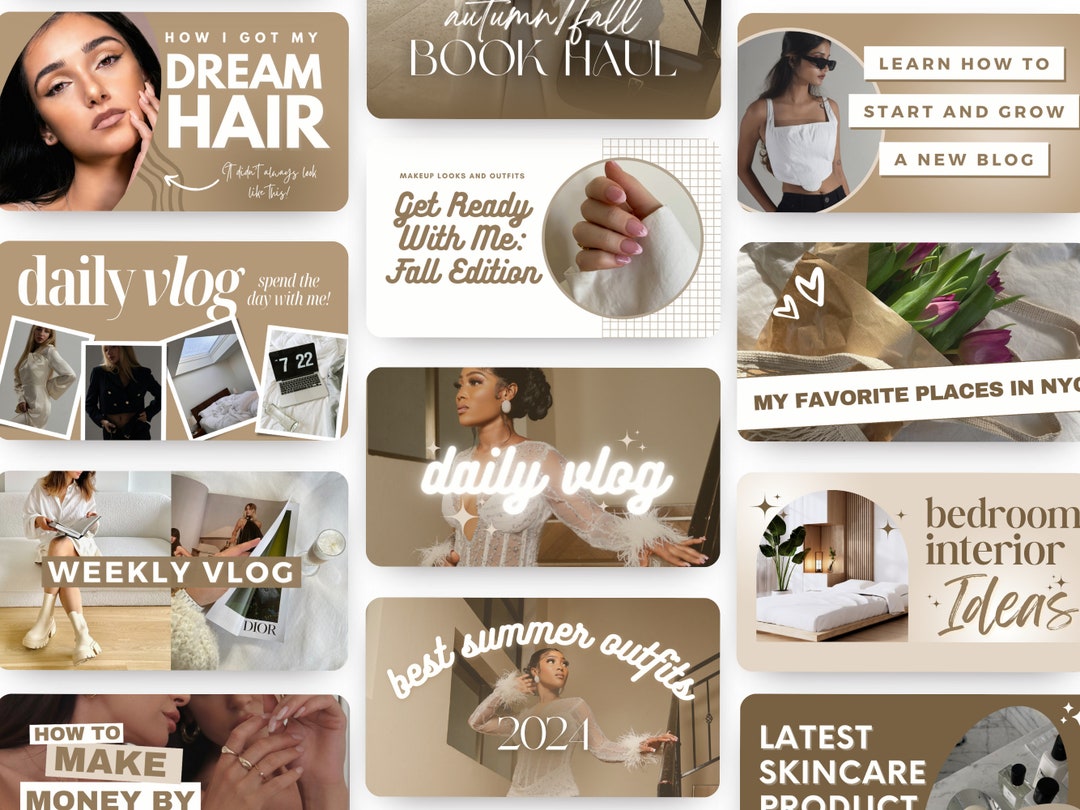 Youtube Thumbnails Youtube Branding Youtube Templates Youtube Brand Kit ...