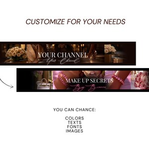 Customizable Youtube Banner & Thumbnail Templates (PDF) - Etsy