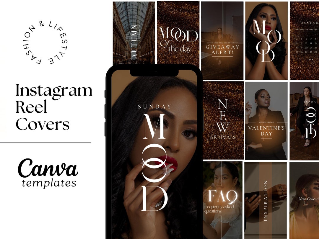 Instagram Reel Templates | Minimal IG Reel Cover Template | Modern IG ...