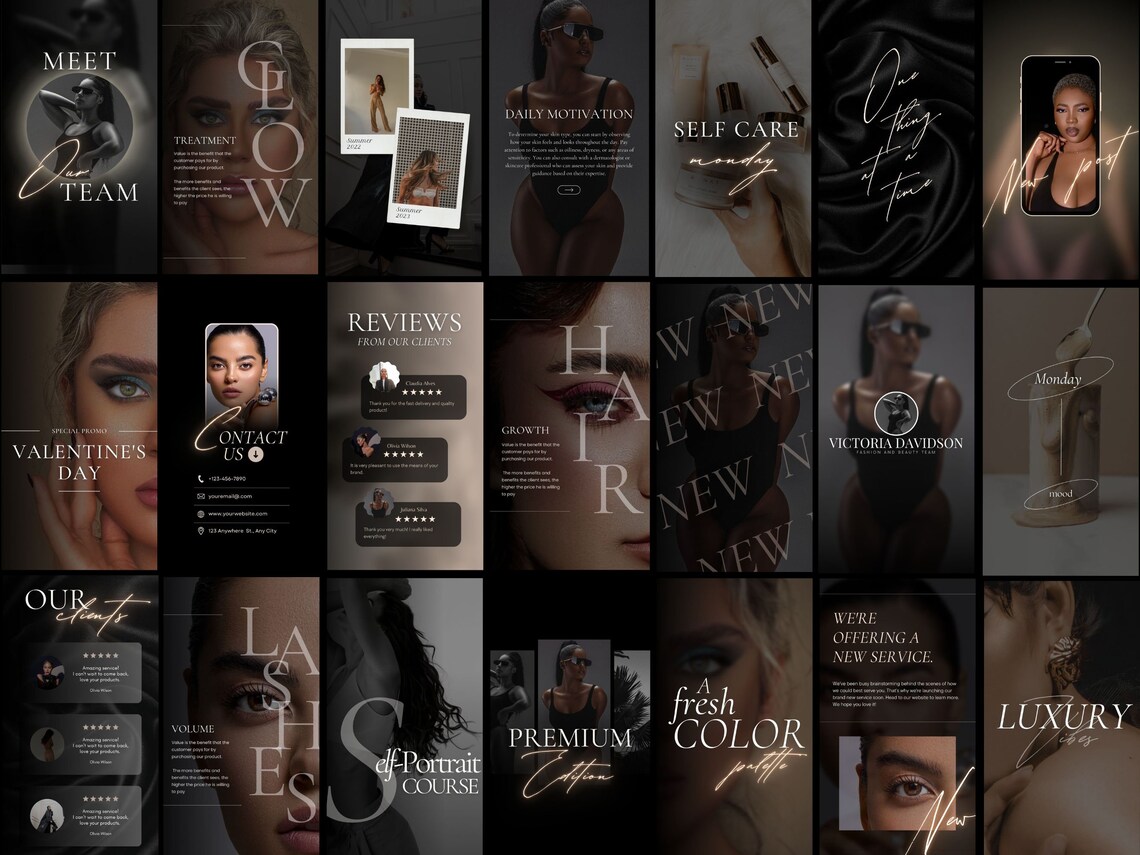 Instagram Template Instagram Templates for Aesthetics Instagram Reel ...