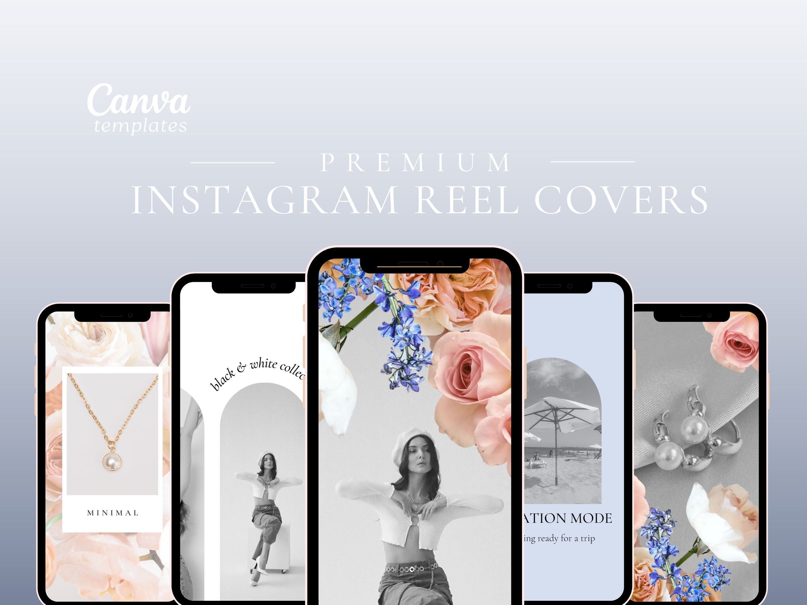 Instagram Reel Templates Minimal IG Reel Cover Template Modern IG Reels ...