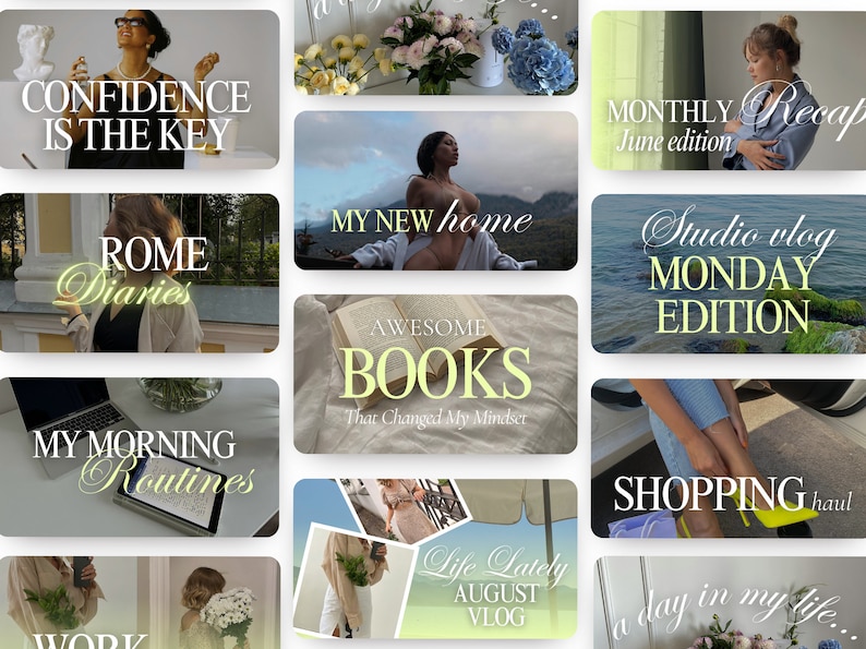 Youtube Thumbnails Canva Templates Minimalist Youtube Thumbnails ...