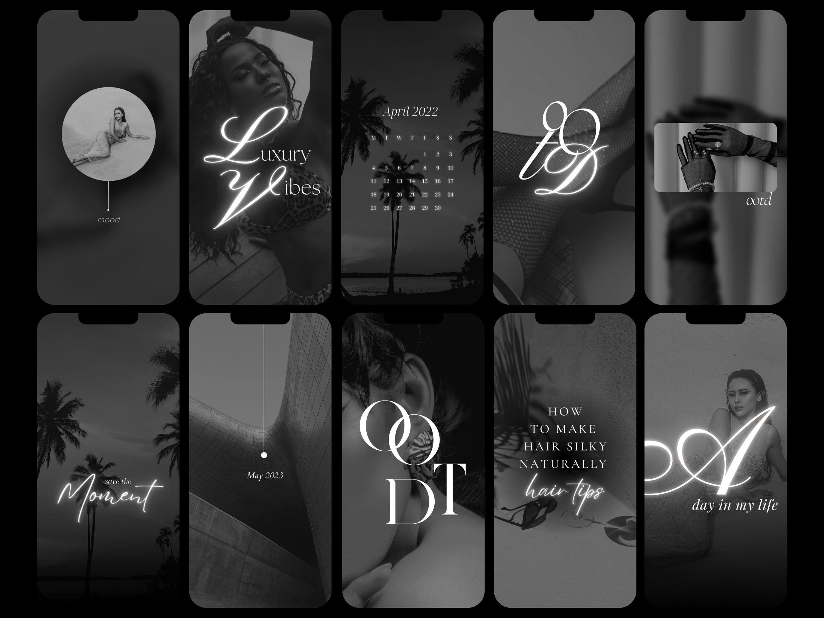 Minimal Instagram Reel Templates | Reel Cover Template | Modern IG ...