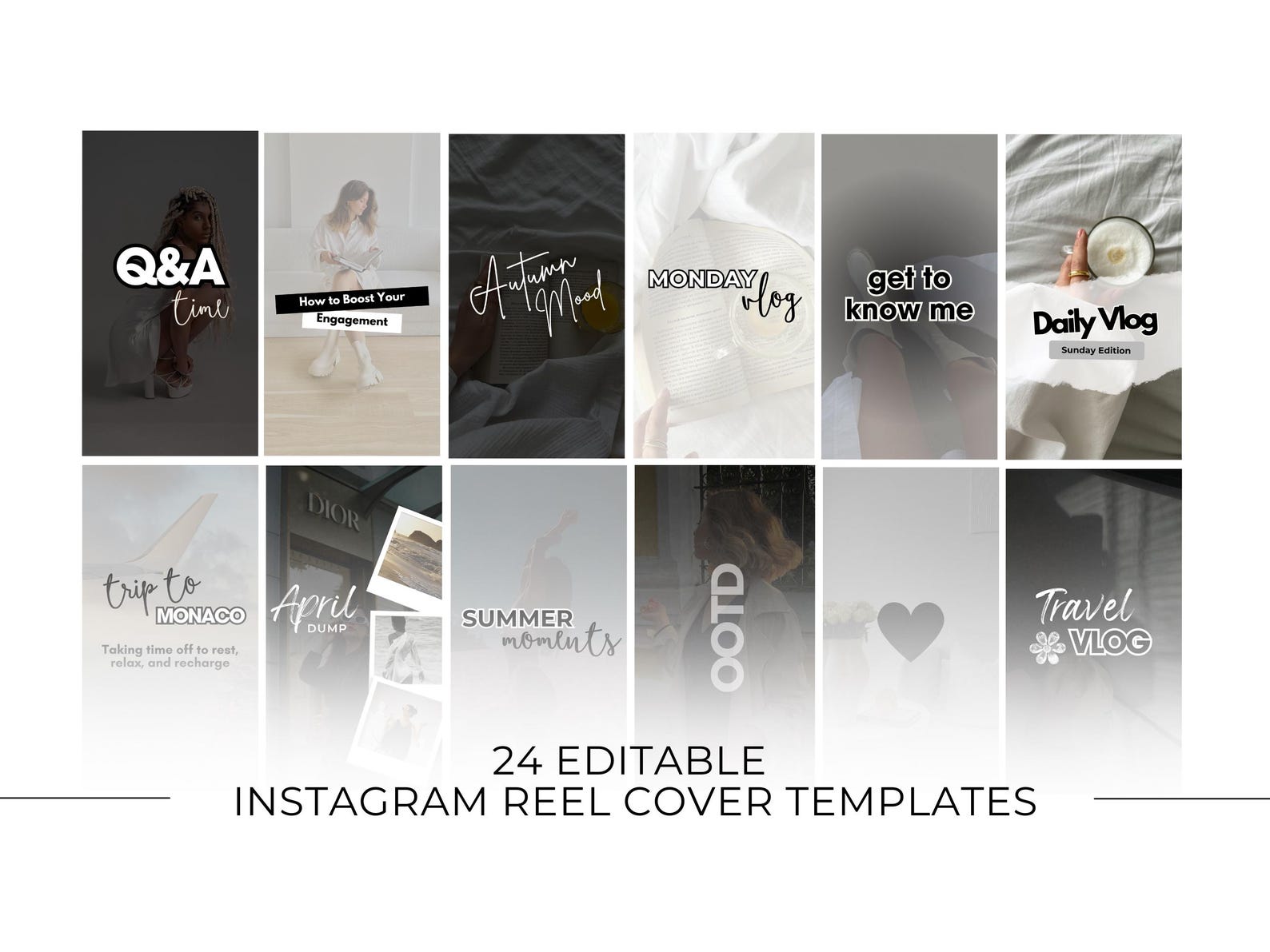 Instagram Reels Cover, IGTV Templates for Canva, IGTV Covers, Instagram ...