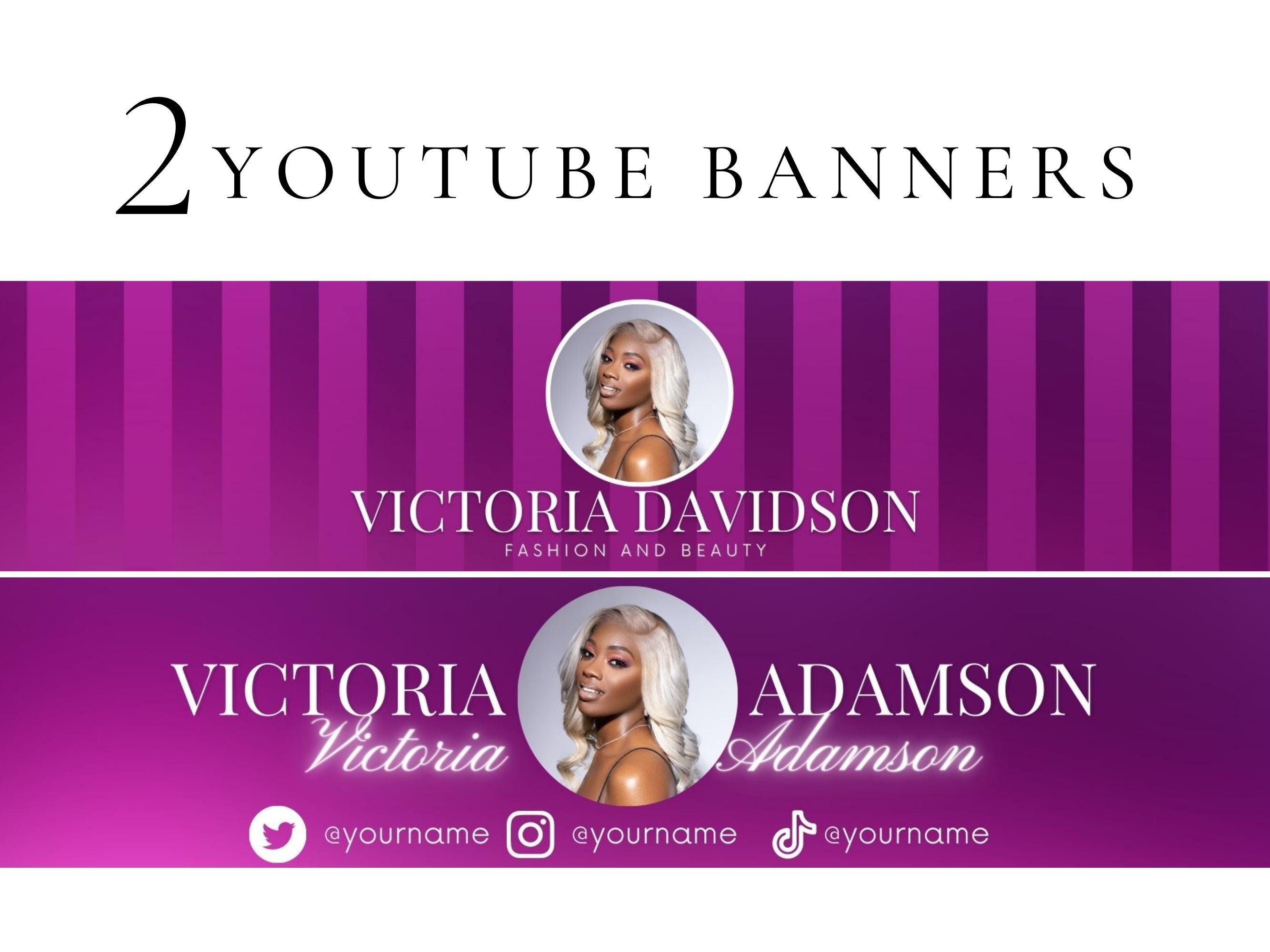 Youtube Branding Kit Youtube Banner Youtube Thumbnail Youtube Intro ...