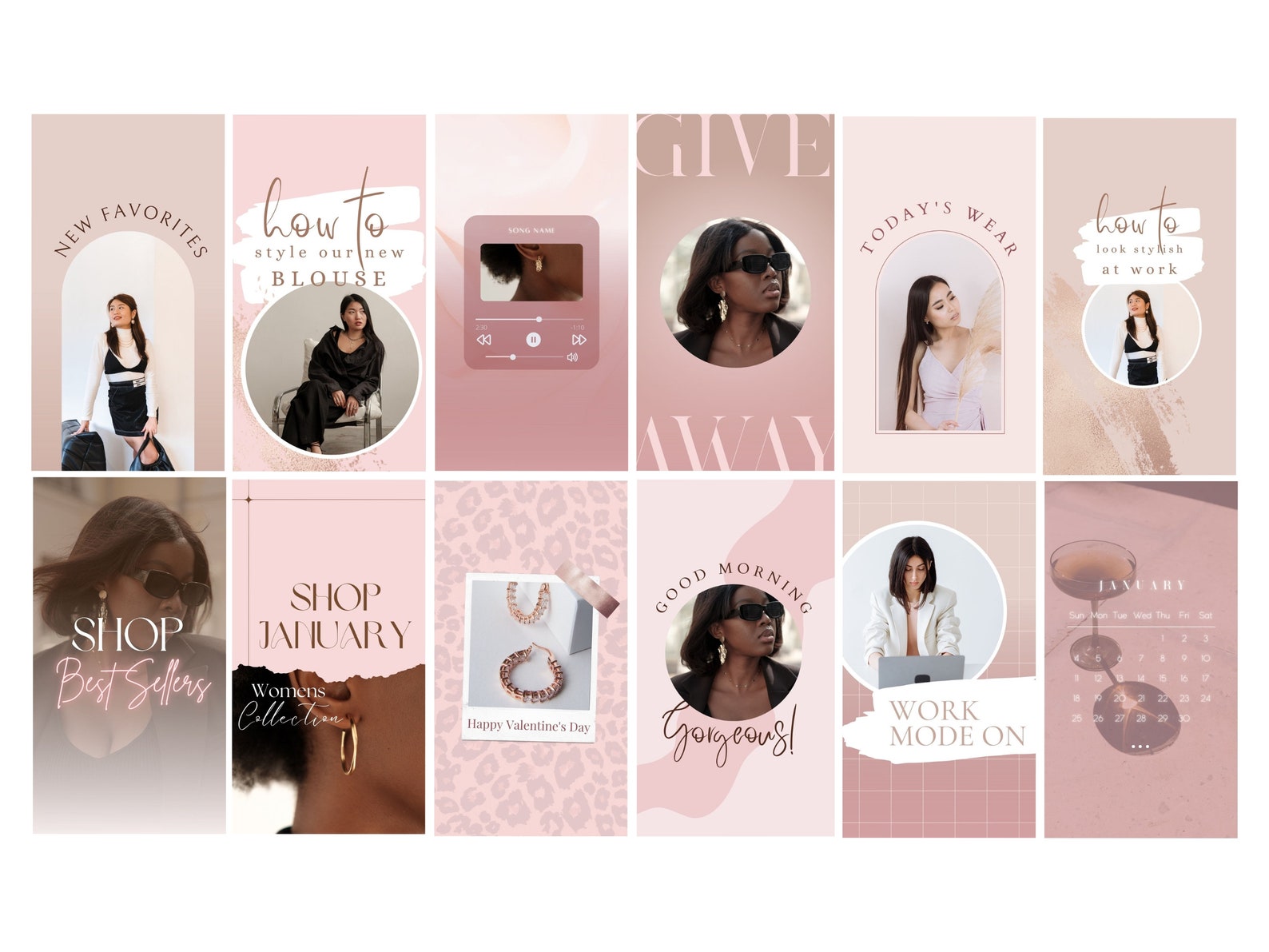Instagram Reel Templates Minimal Pink Preset Reels Cover - Etsy