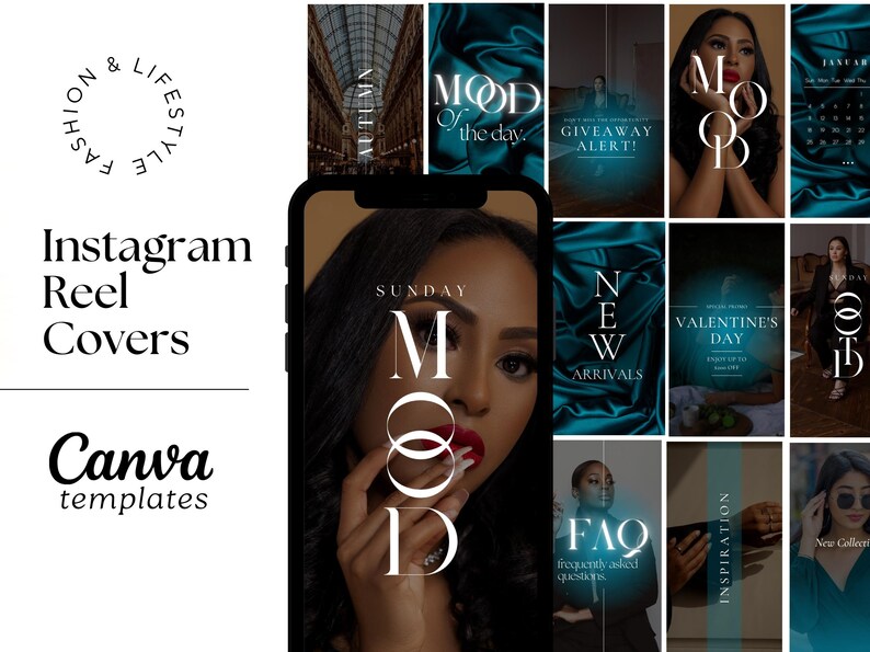 Instagram Reel Templates Minimal IG Reel Cover Template Etsy