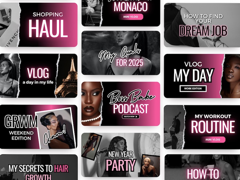 Youtube Thumbnails, Canva Templates, Editable Thumbnails, Thumbnail ...