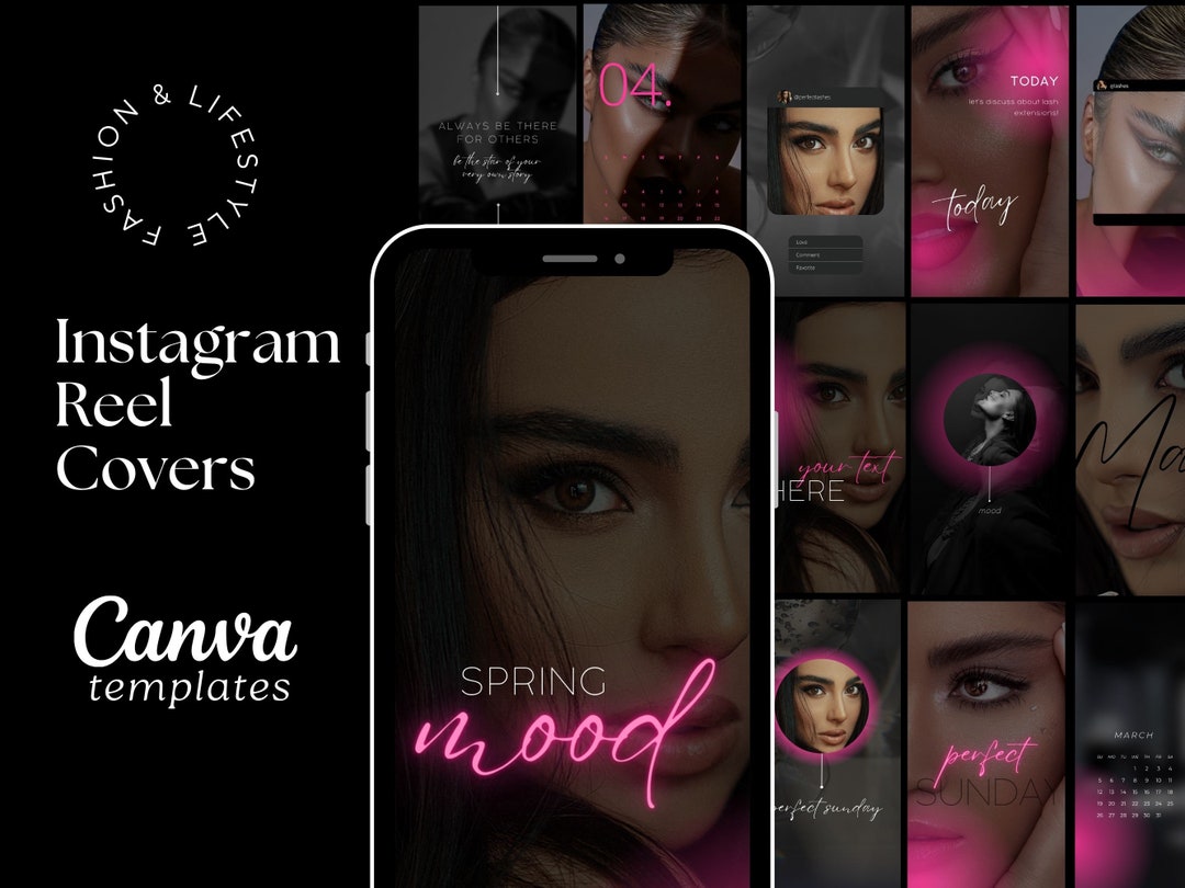 Minimal Dark Preset Instagram Reel Templates | Reel Cover Template ...