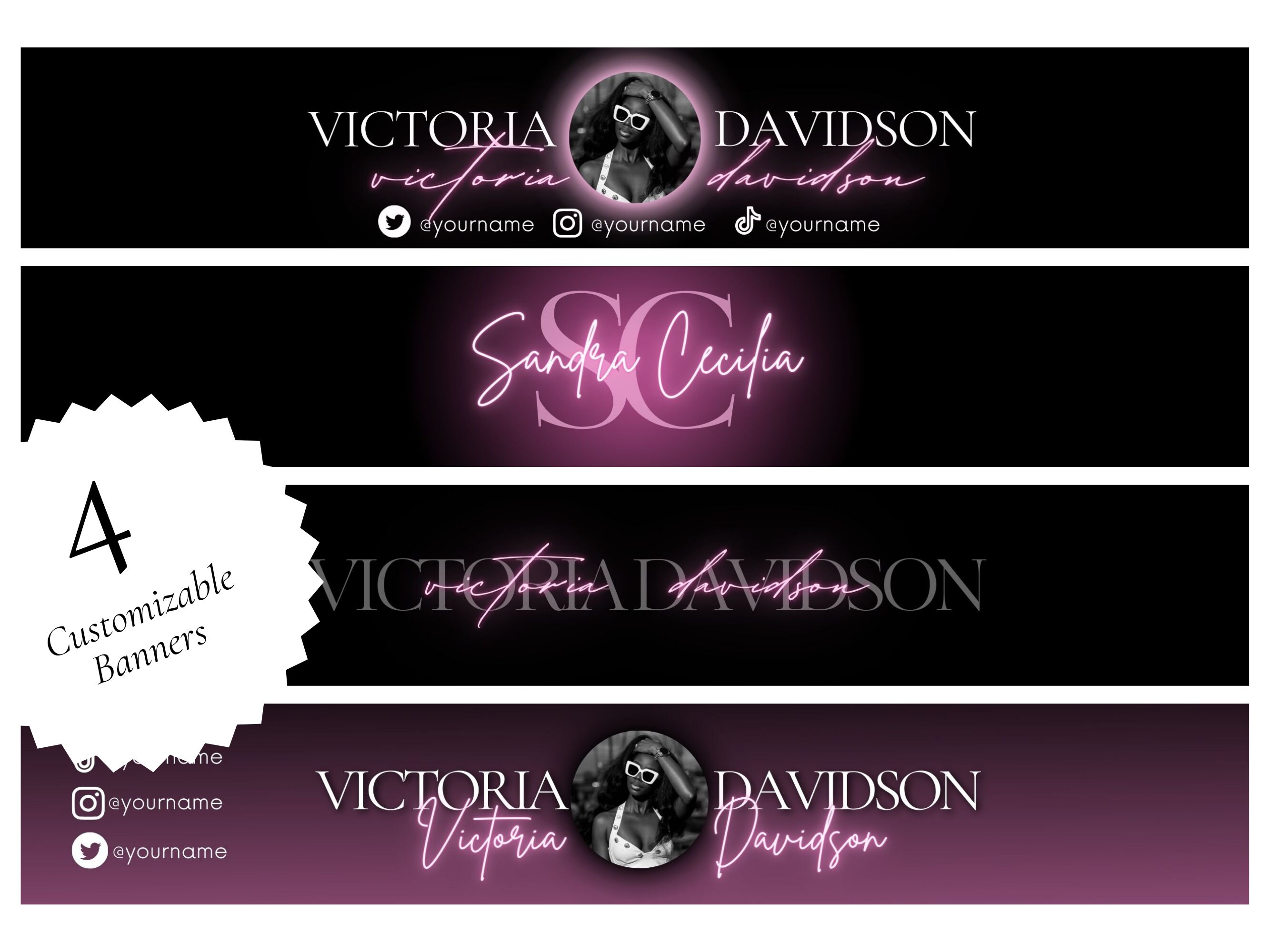 Youtube Branding Kit Brand Kit for Youtube Youtube Thumbnails Youtube ...