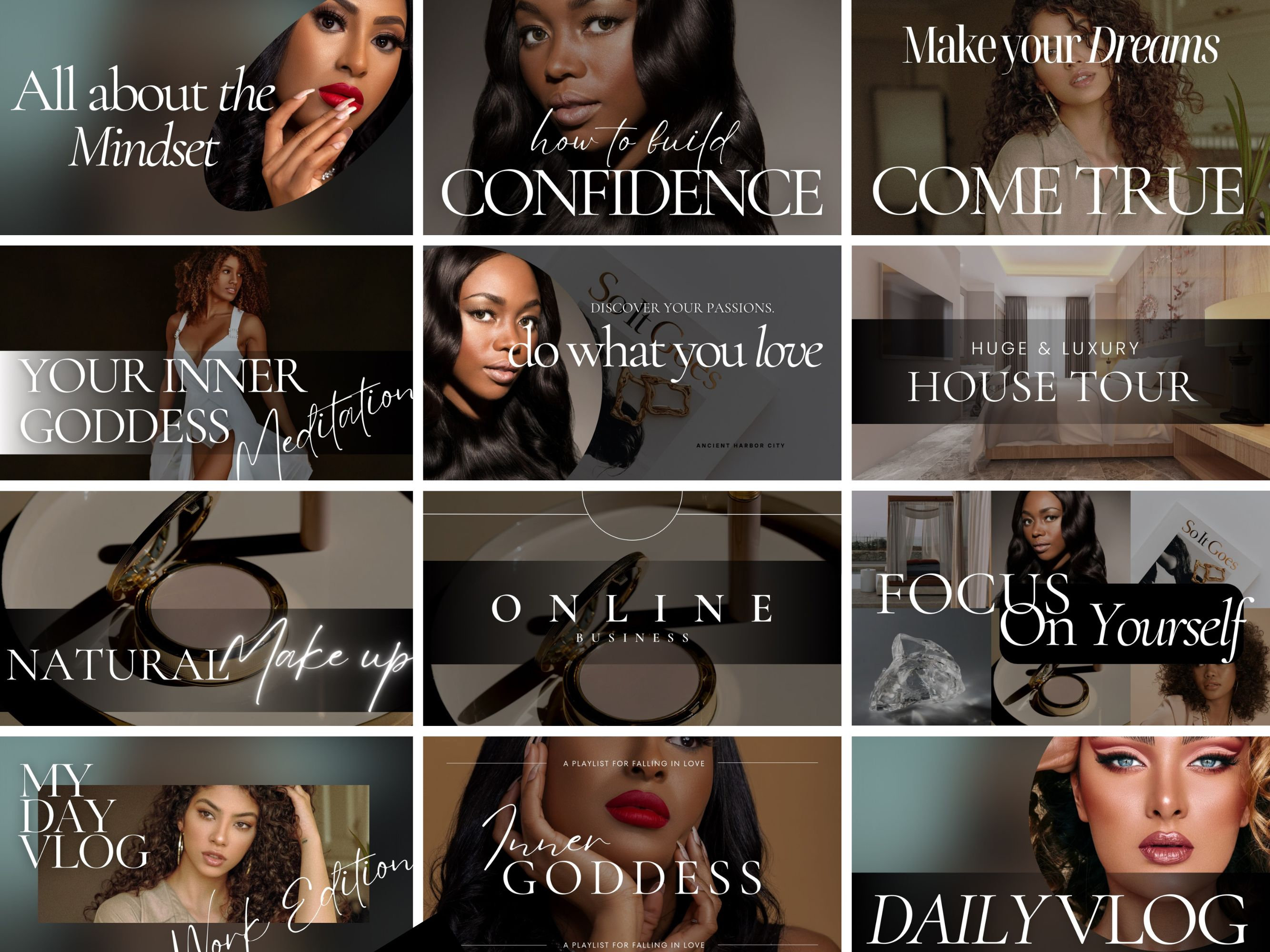 Youtube Thumbnails Canva Templates Minimalist Youtube Thumbnails ...